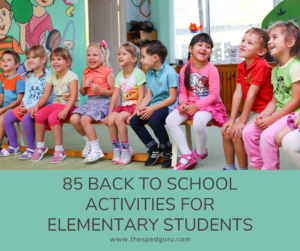 85 Fun First Day of School Activities for Elementary Students ...