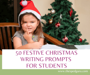 50 Fun and Festive: Christmas Writing Ideas for Elementary School Kids ...