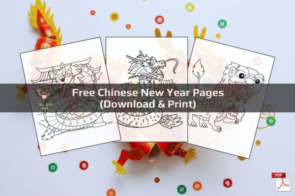 CNY Coloring Pages - Free Chinese New Year Printables