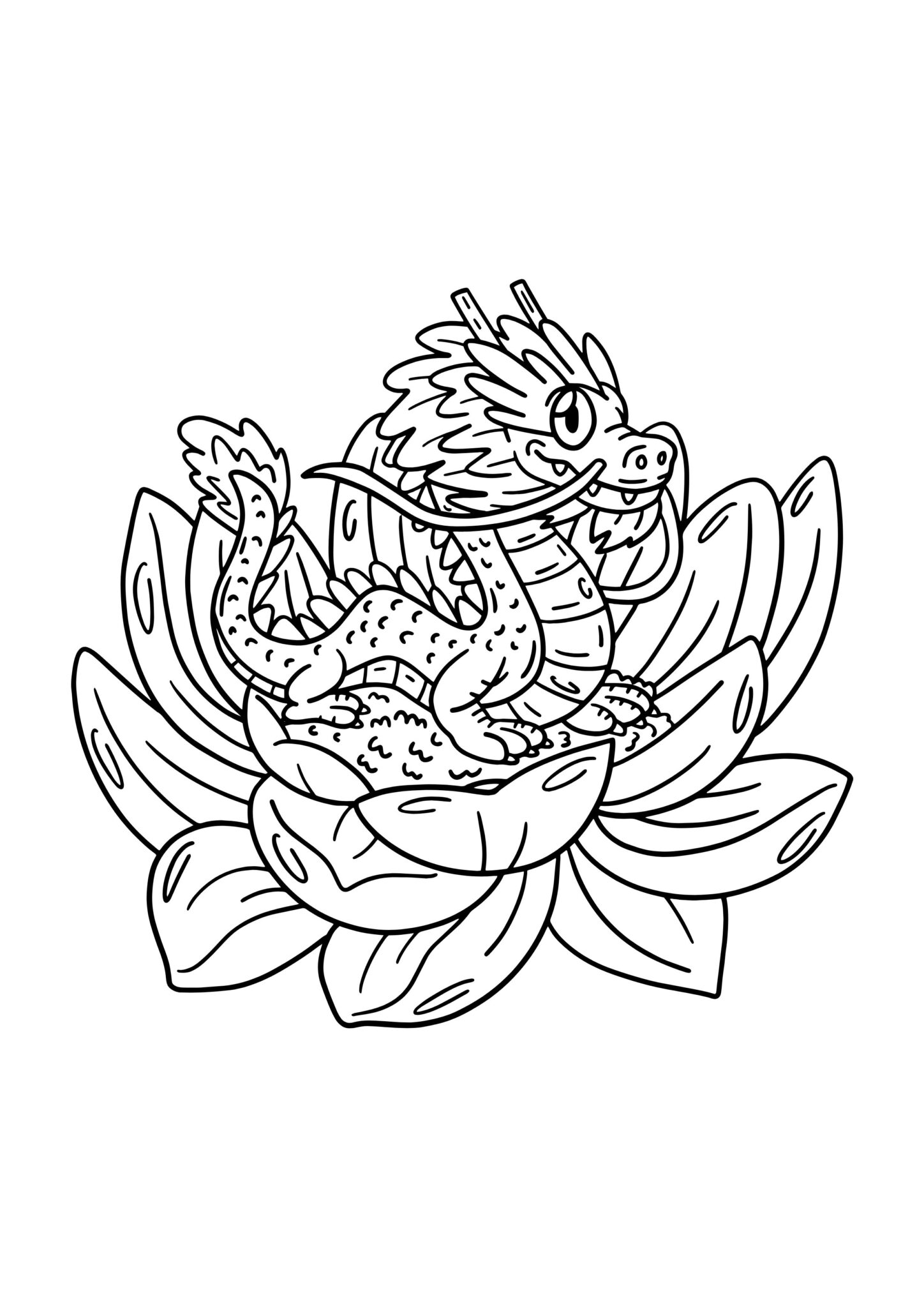 CNY Coloring Pages - Free Chinese New Year Printables