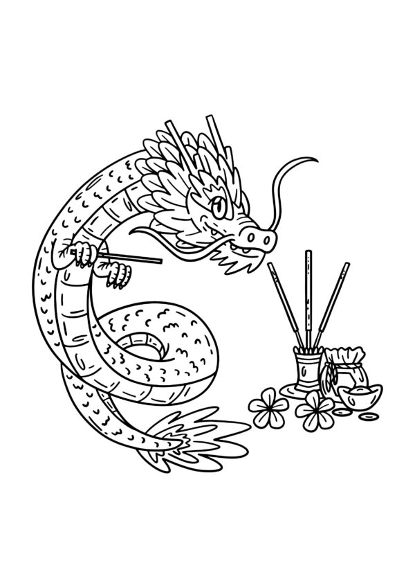CNY Coloring Pages - Free Chinese New Year Printables