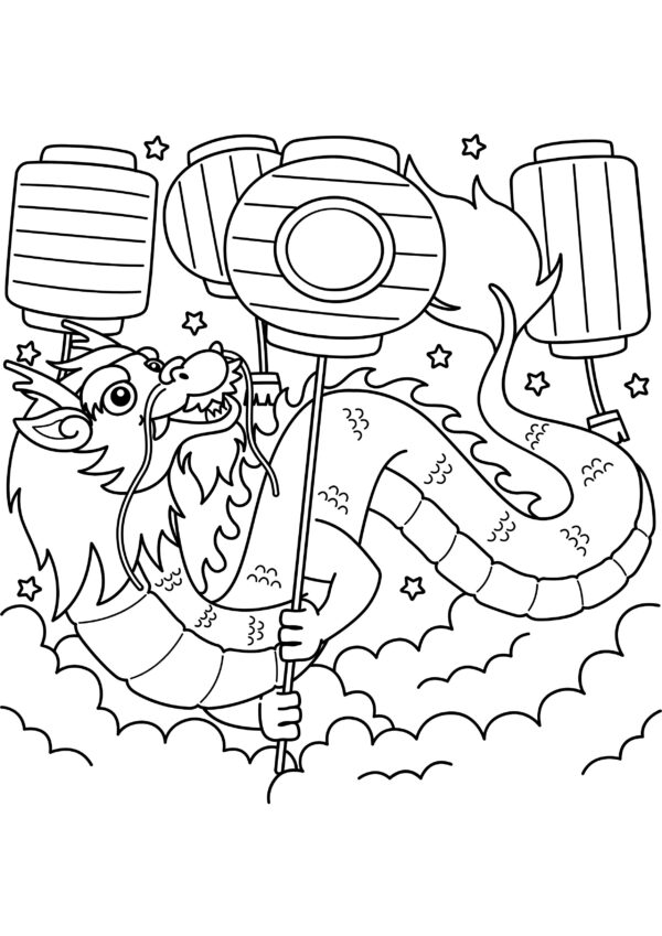 CNY Coloring Pages - Free Chinese New Year Printables