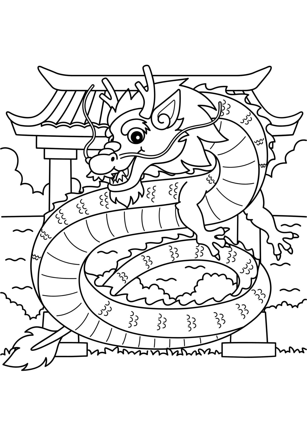 CNY Coloring Pages - Free Chinese New Year Printables