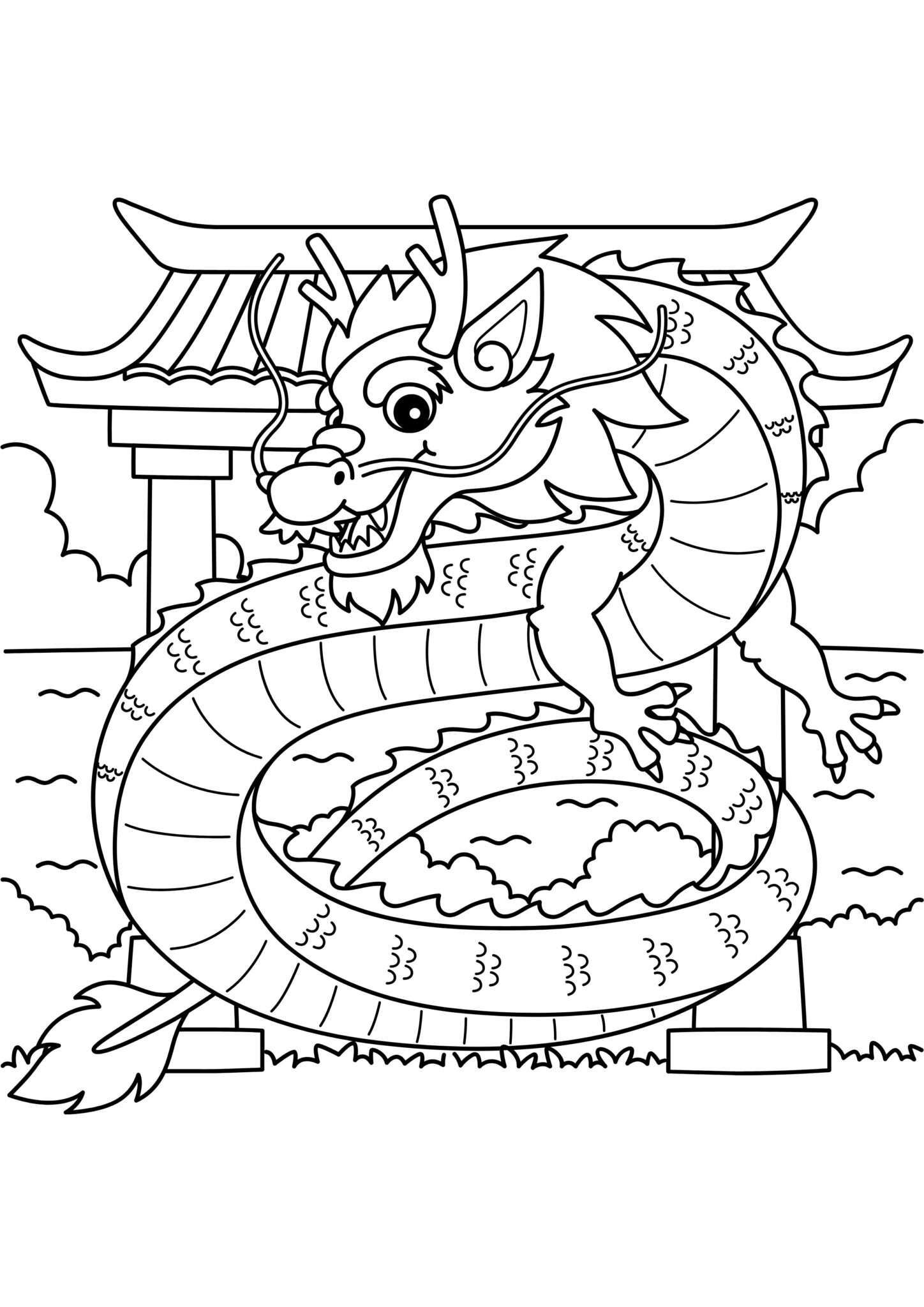 CNY Coloring Pages - Free Chinese New Year Printables