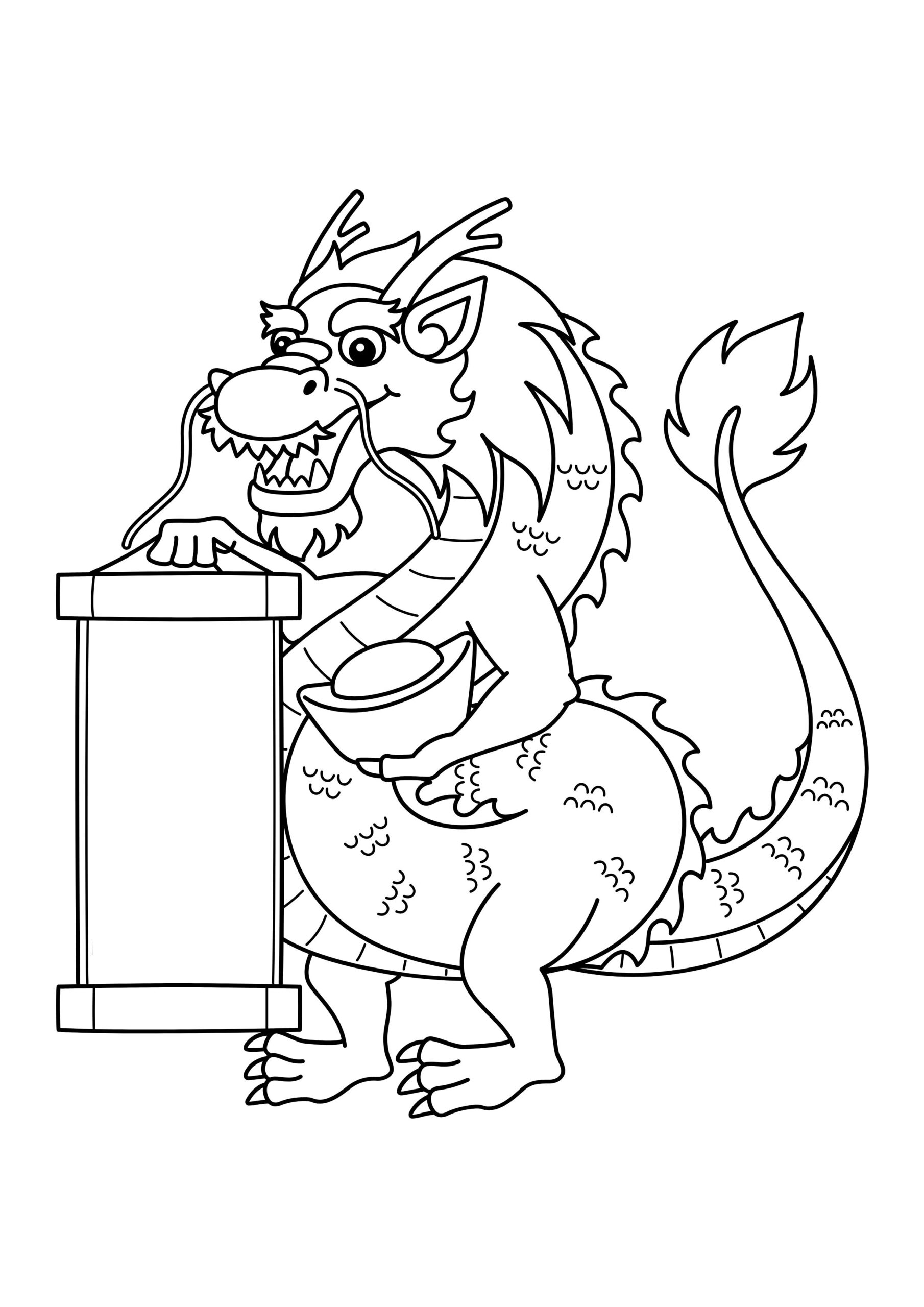 CNY Coloring Pages - Free Chinese New Year Printables