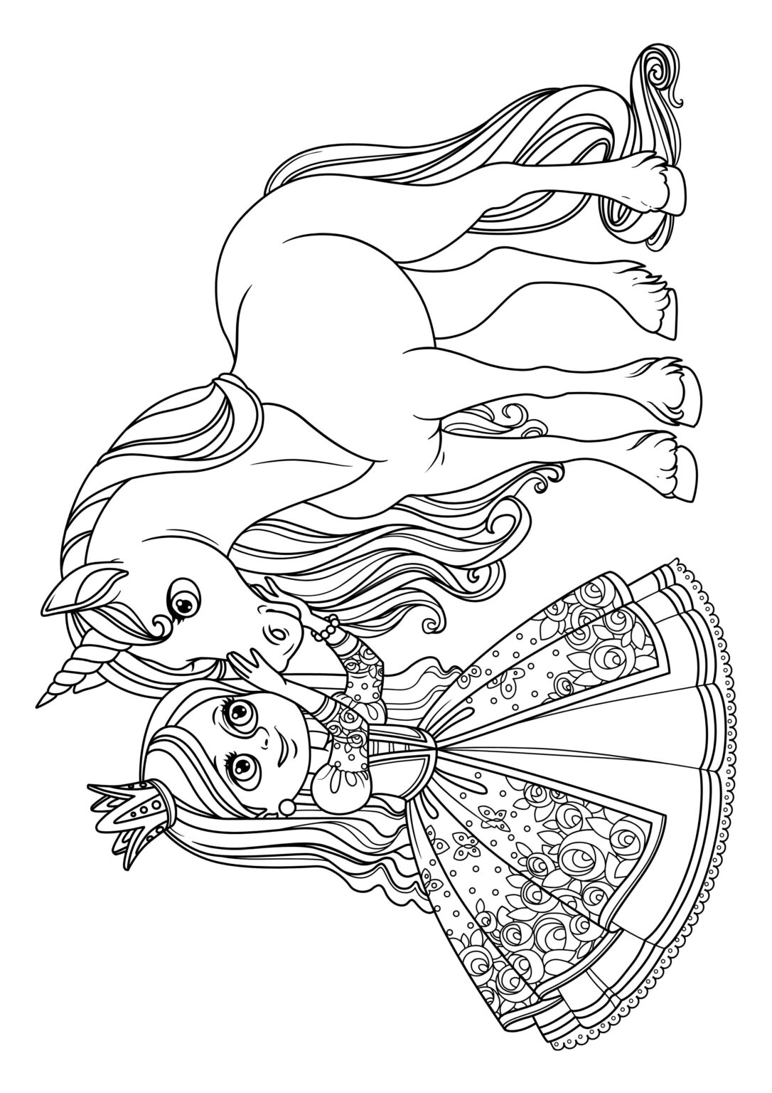 Free Princess Coloring Pages – Printable Learning Fun