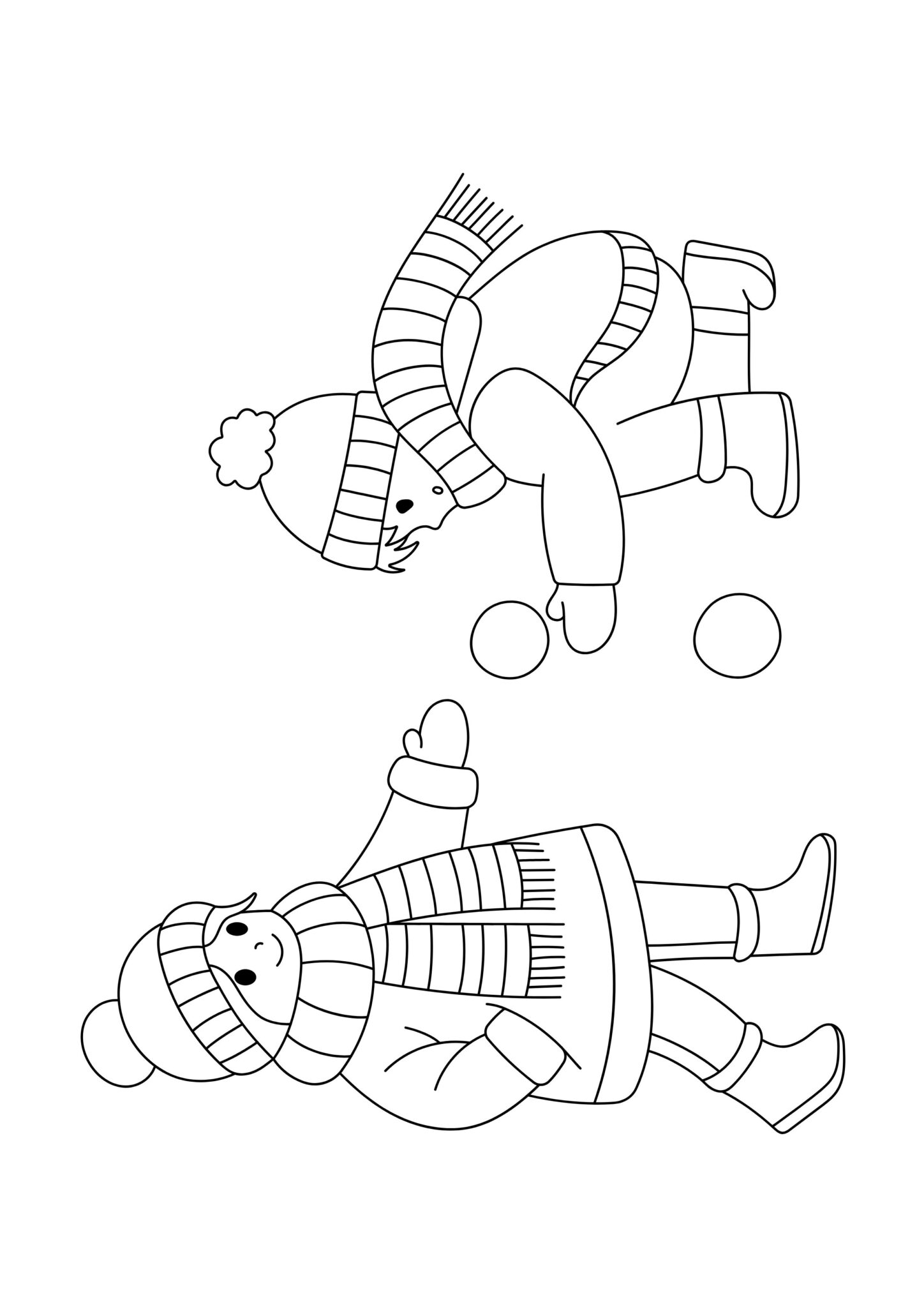Creative Winter Coloring Pages - Free Printable