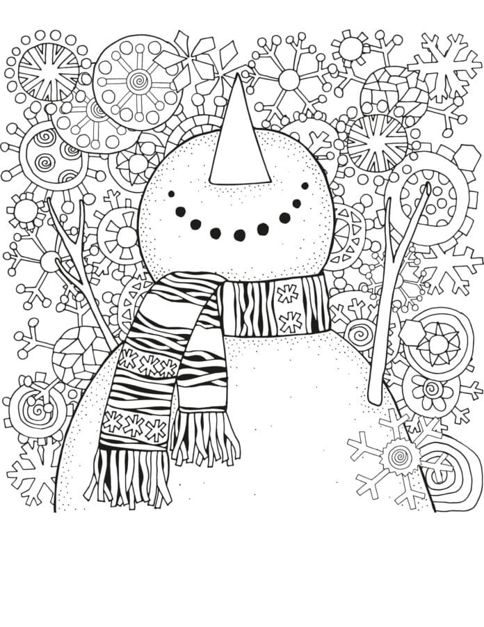 Winter Coloring Pages - Free Printable PDF